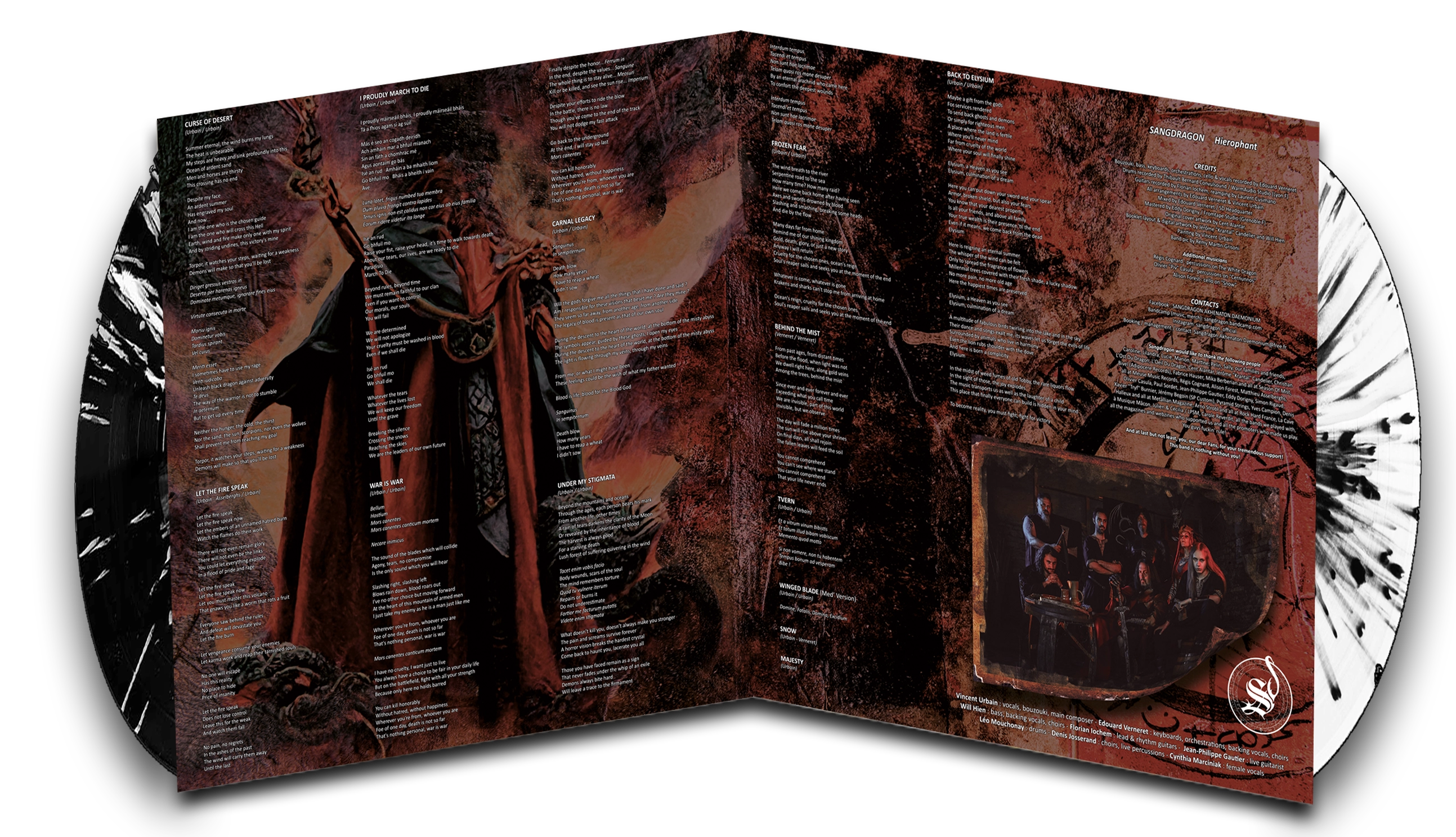 Double vinyle édition limitée album HIEROPHANT de SANGDRAGON - Ulule